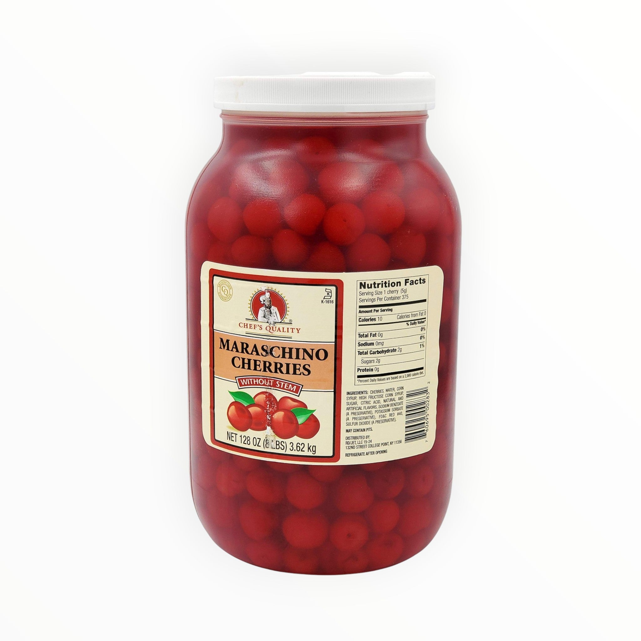 CHEFS QUALITY MARASCHINO CHERRIES WITHOUT STEM 128OZ – Wolf Express Liquor